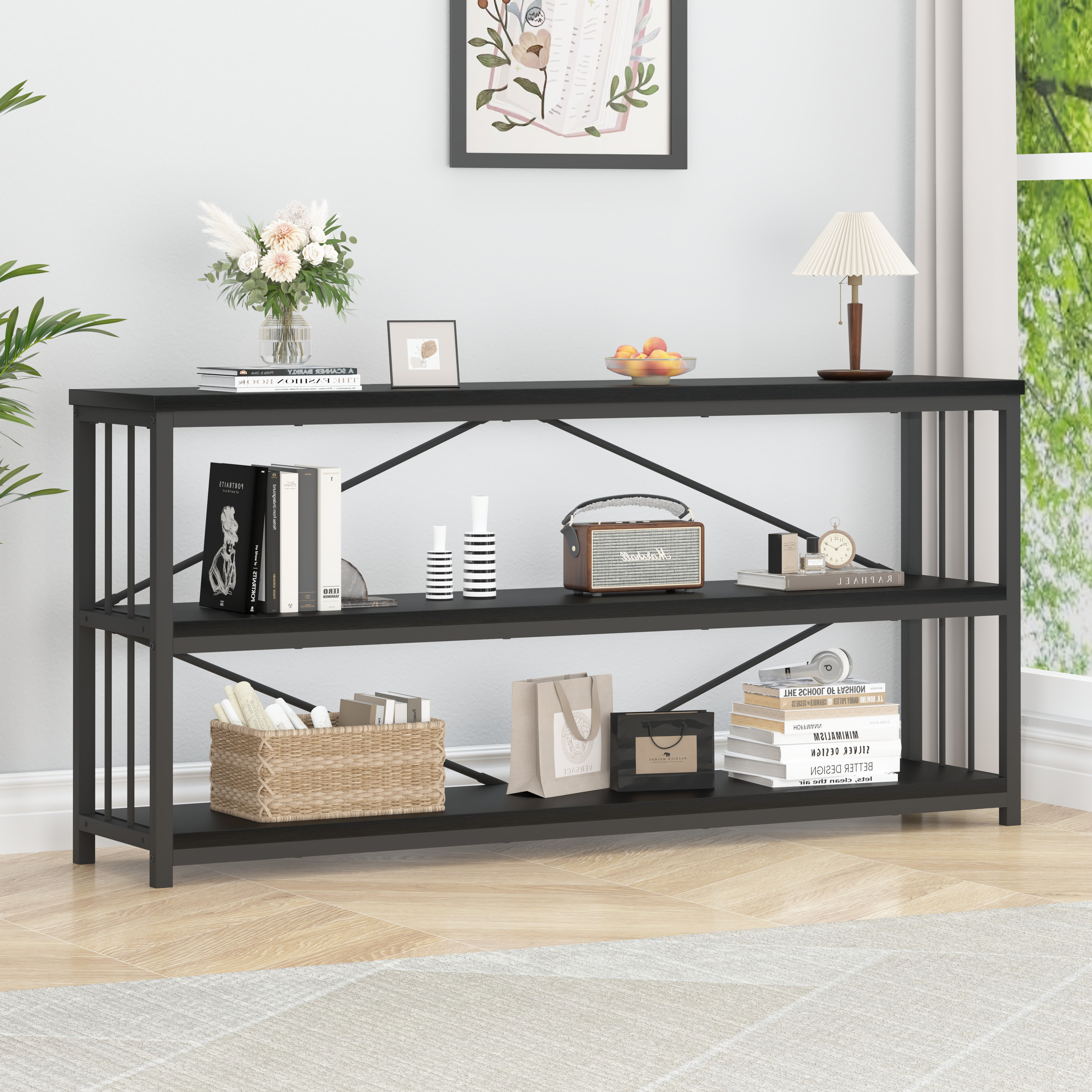 Latitude Run® Horizontal Bookcase & Reviews - Wayfair Canada