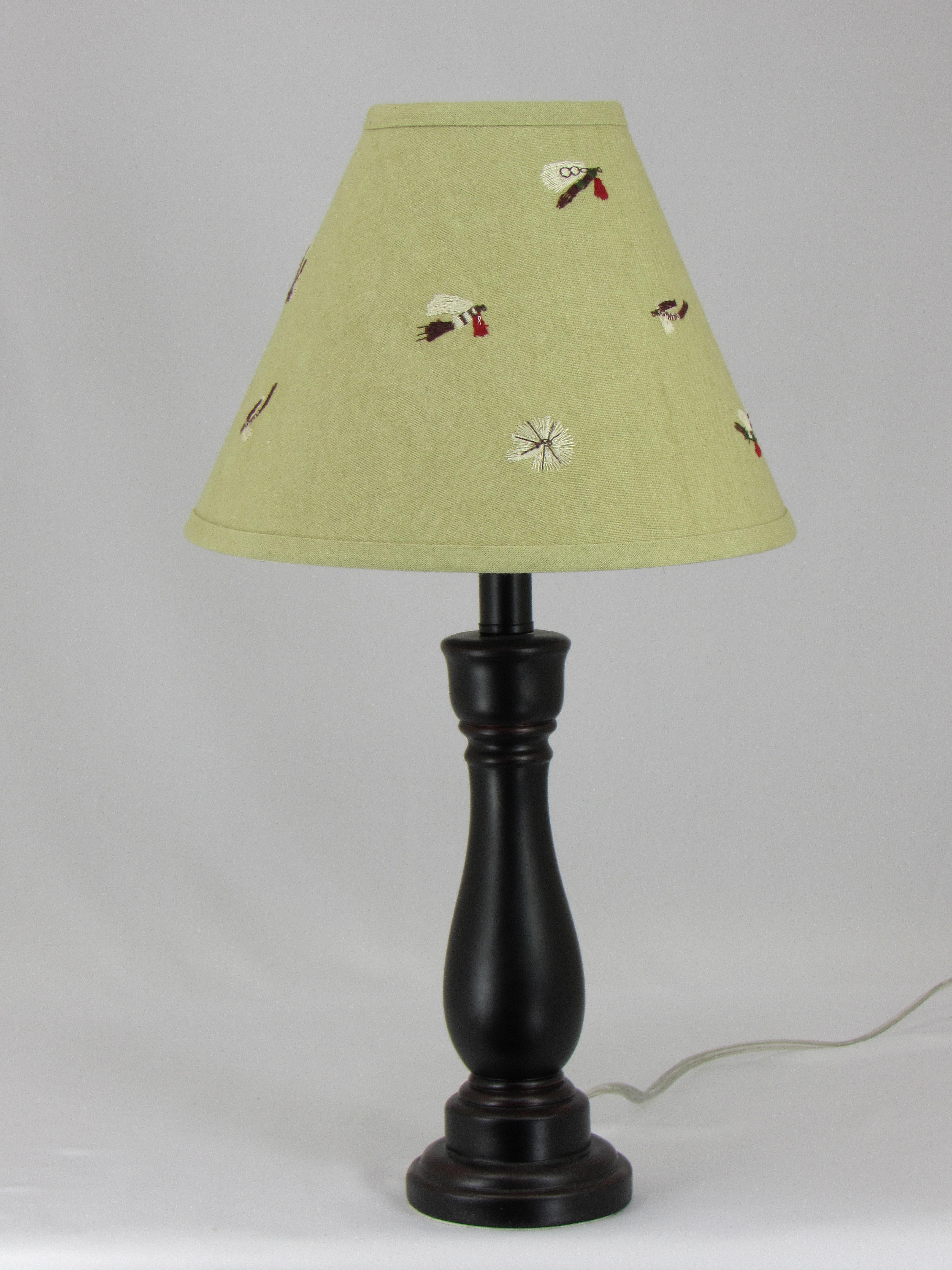 Gracie Oaks Cody Accent Lamp with Fly Fishing Lamp Shade Crocker 19 ...