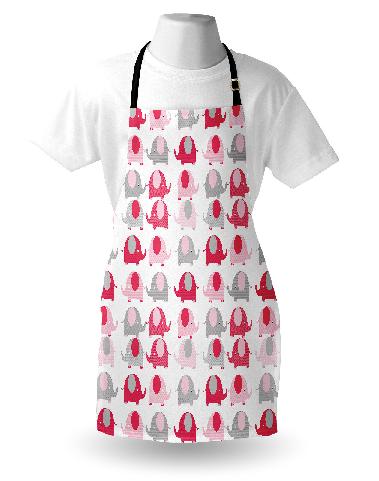 East Urban Home Cartoon Apron Unisex, Abstract Elephants Dots, Adult ...