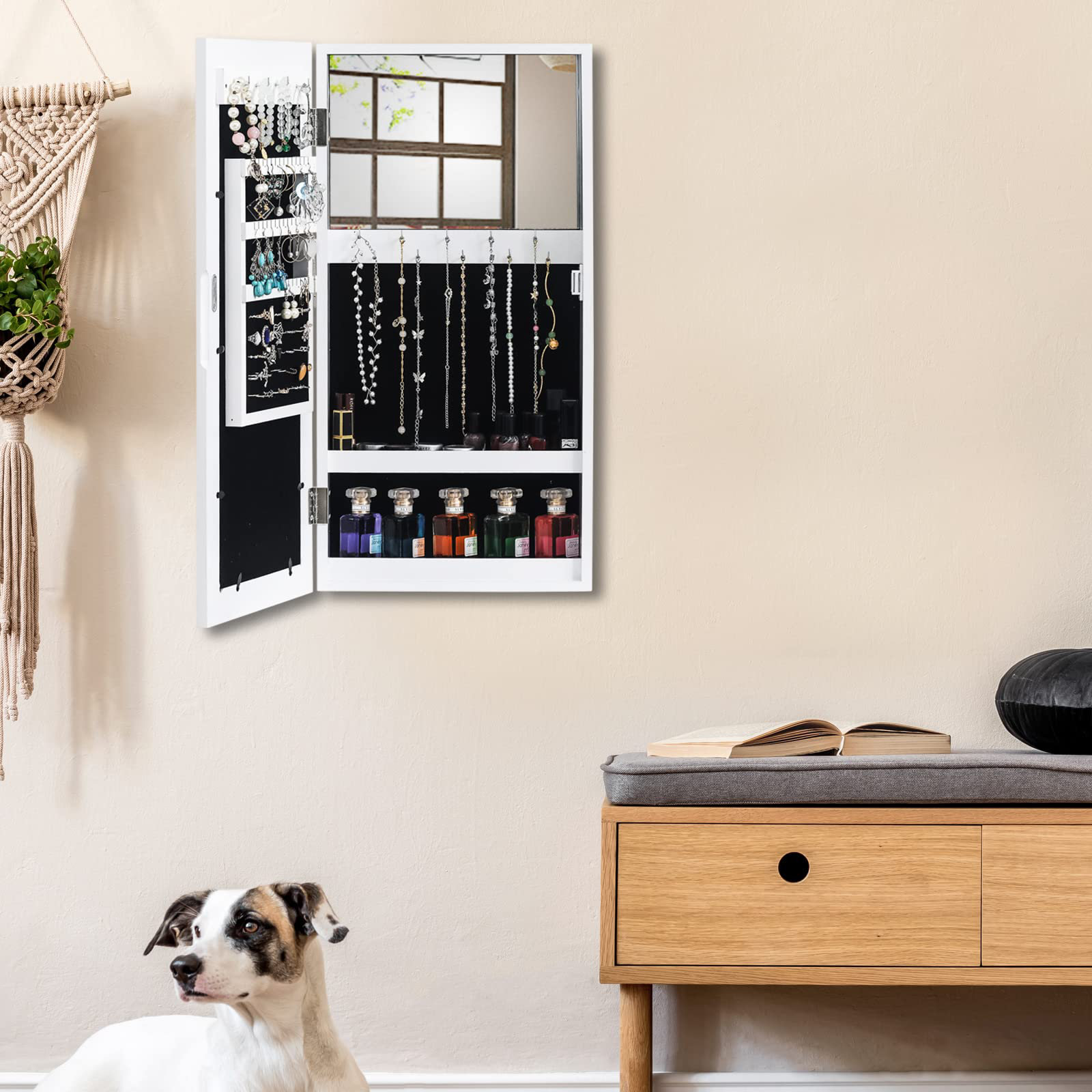 Latitude Run® Niquel 12.2'' Wide Jewelry Armoire - Wayfair Canada