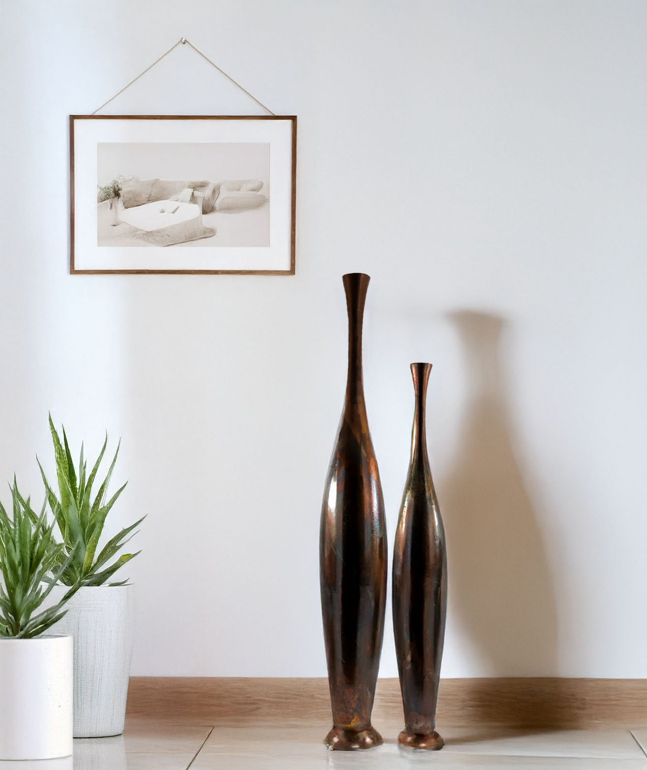 Lark Manor™ Botella Sm Deco Rainbow Bronze Bottle | Wayfair
