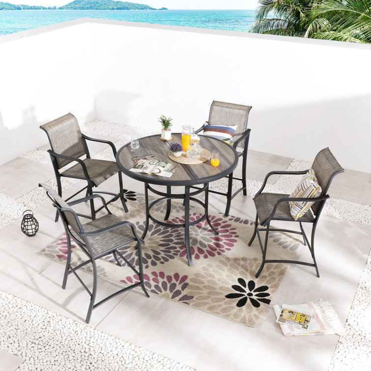 Red Barrel Studio® Fredy 4 - Person Bar Height Bistro Dining Set | Wayfair
