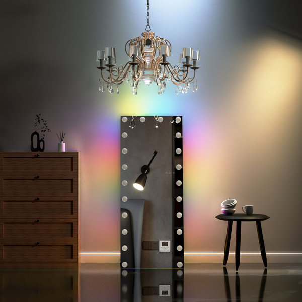 Brayden Studio Rectangle LED Full Length Metal Mirror | Wayfair.co.uk