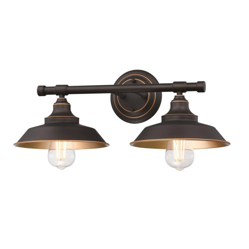 2 Light Bronze Bathroom Vanity Lighting You'll Love | Wayfair