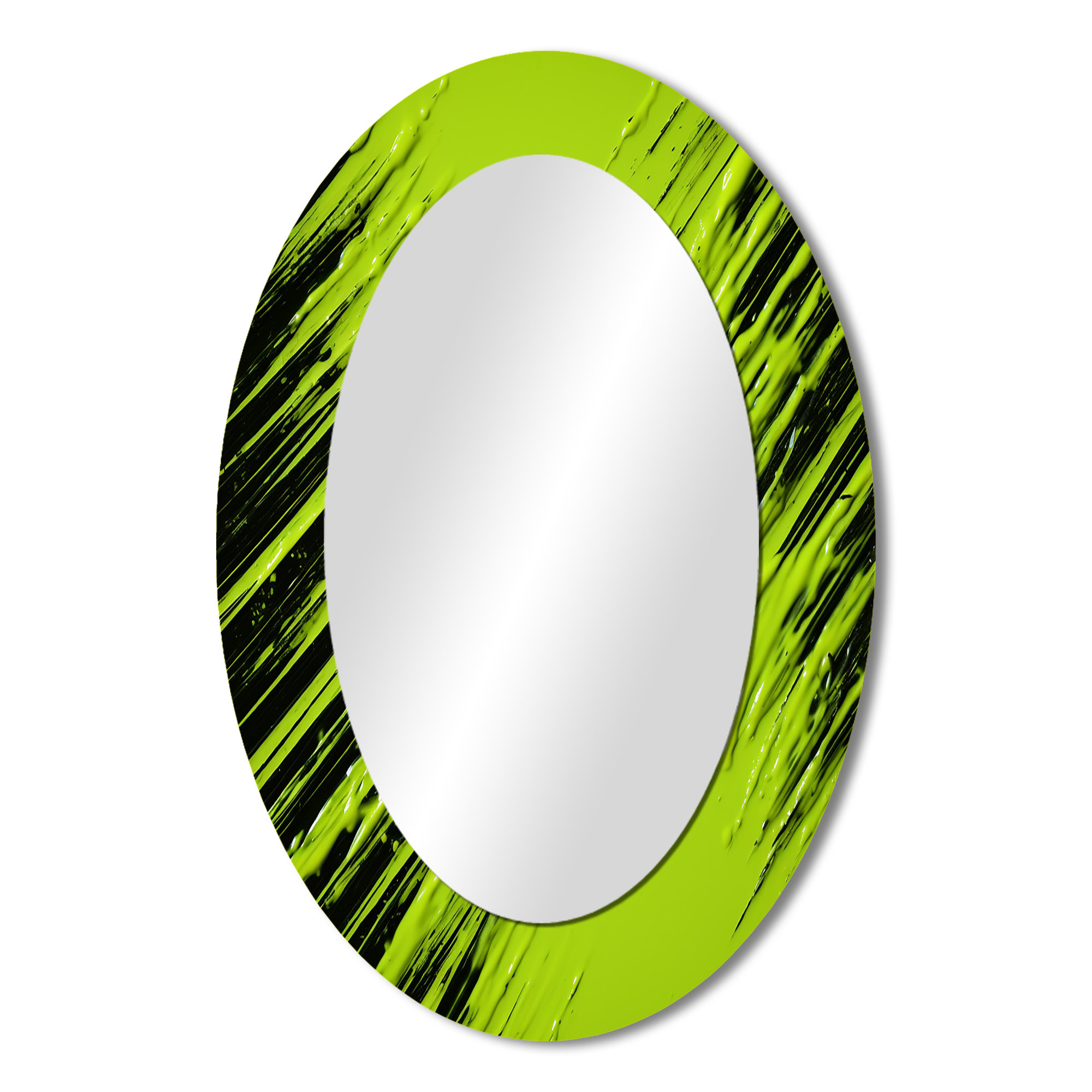 Dakota Fields Tropical Fusion collages - Abstract Oval Decorative ...
