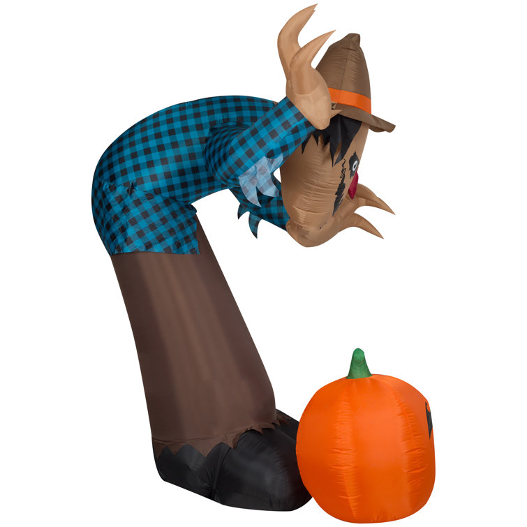 Gemmy Industries Giant Animated Airblown Inflatable Haunted Scarecrow ...