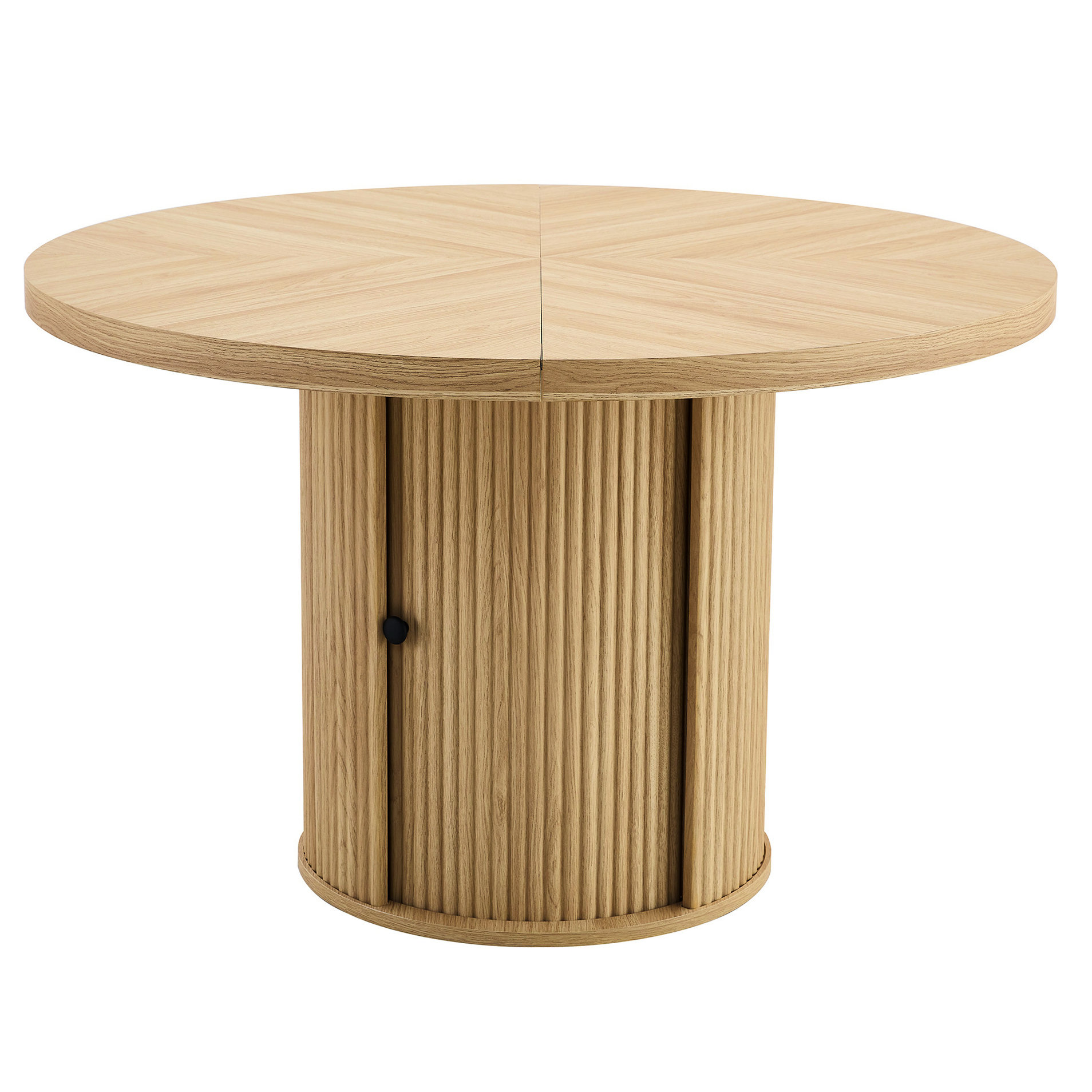 Latitude Run® 47.2-inch Round Wooden-style Table With Dual-level ...