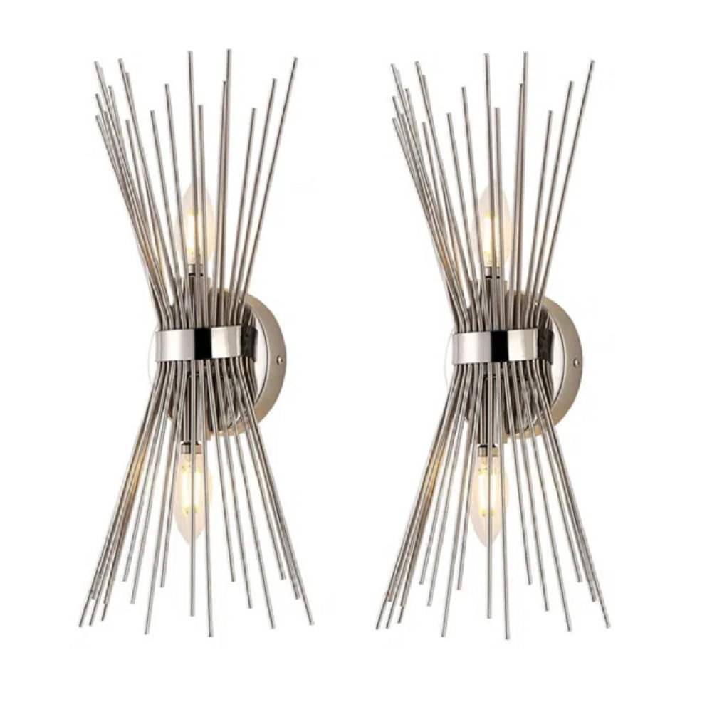 Wrought Studio™ Budimirka Silver Candle Wall Light | Wayfair