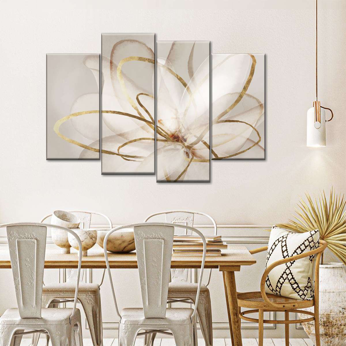 Ebern Designs Transparent Beauty On Canvas 4 Pieces Set | Wayfair
