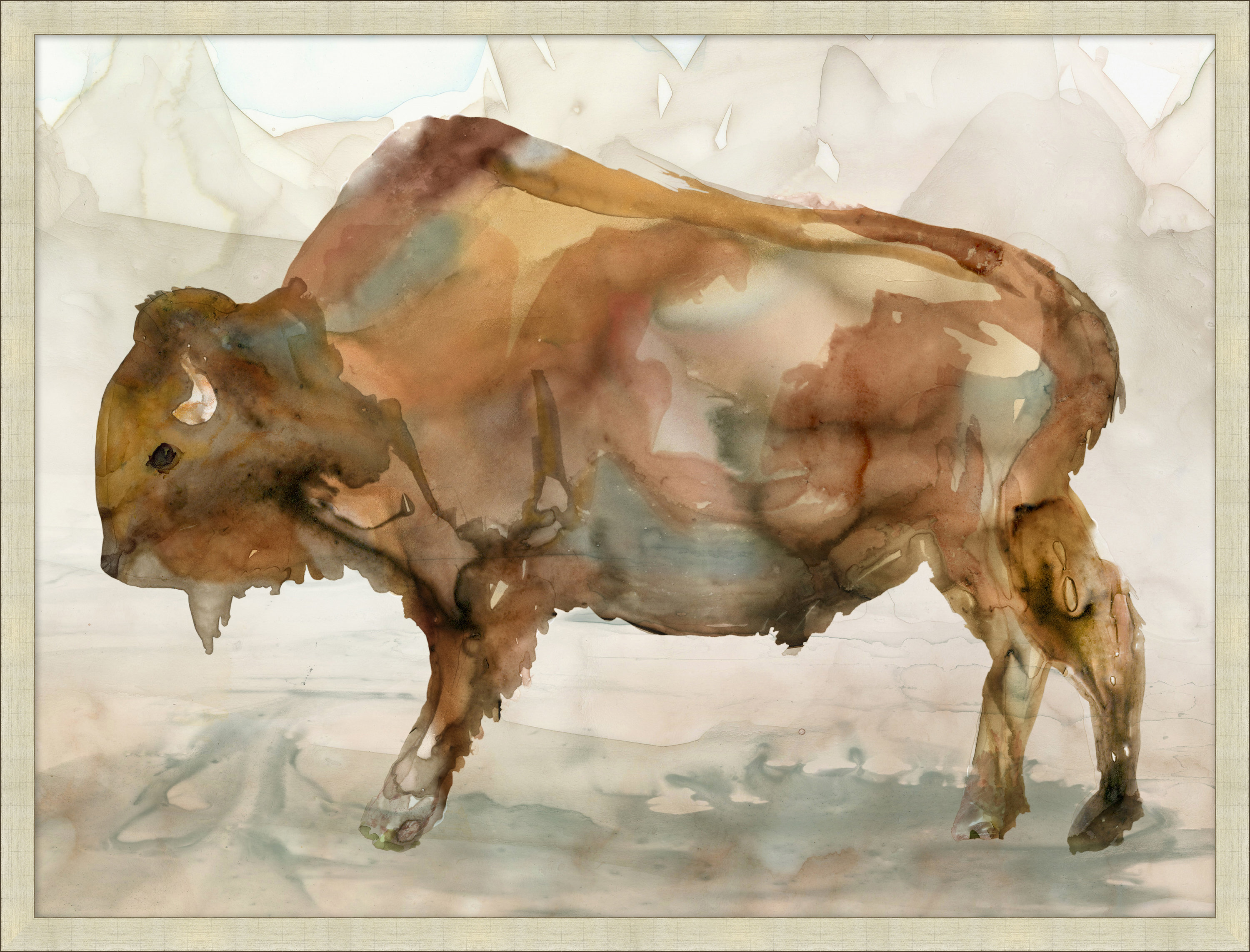 Wendover Art Group Brute Bison 2 - Picture Frame Painting | Wayfair
