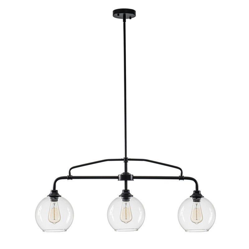Breakwater Bay Laurentis 3 - Light Matte Black Kitchen Island Pendant ...