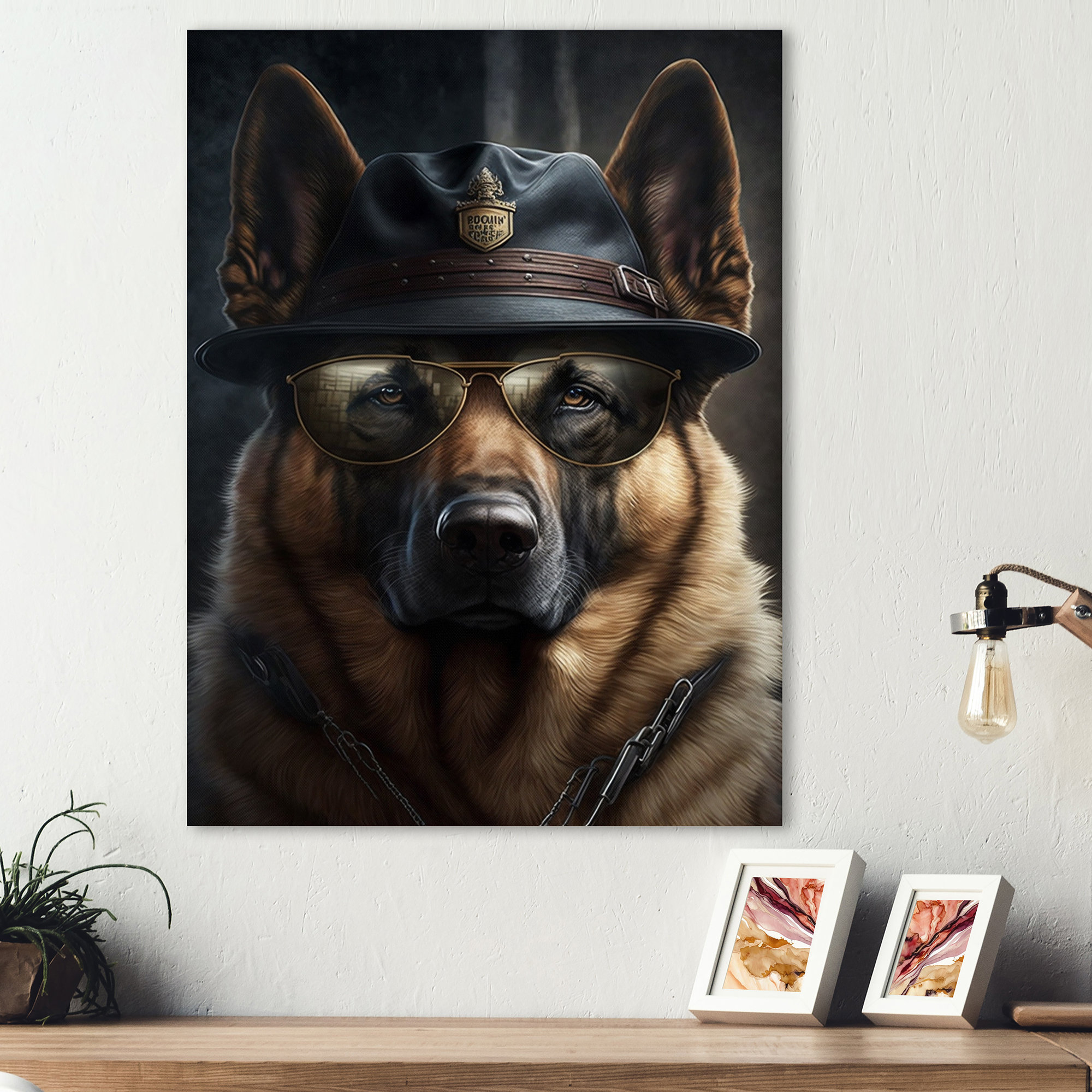 Trinx Mafia German Shepard - Animals Metal Wall Décor | Wayfair