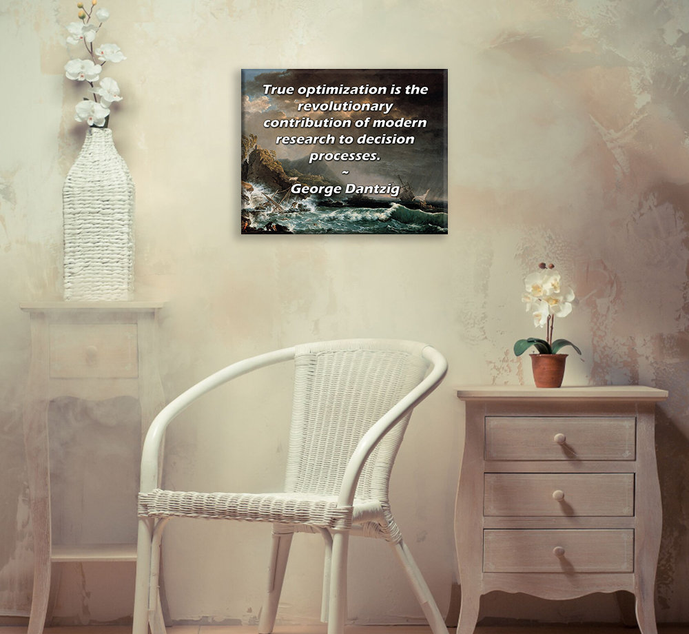 Trinx ArtsyQuotes Gallery Wrapped Canvas By George Dantzig: "True ...