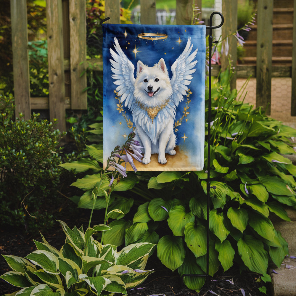 Caroline's Treasures American Eskimo My Angel Garden Flag | Wayfair