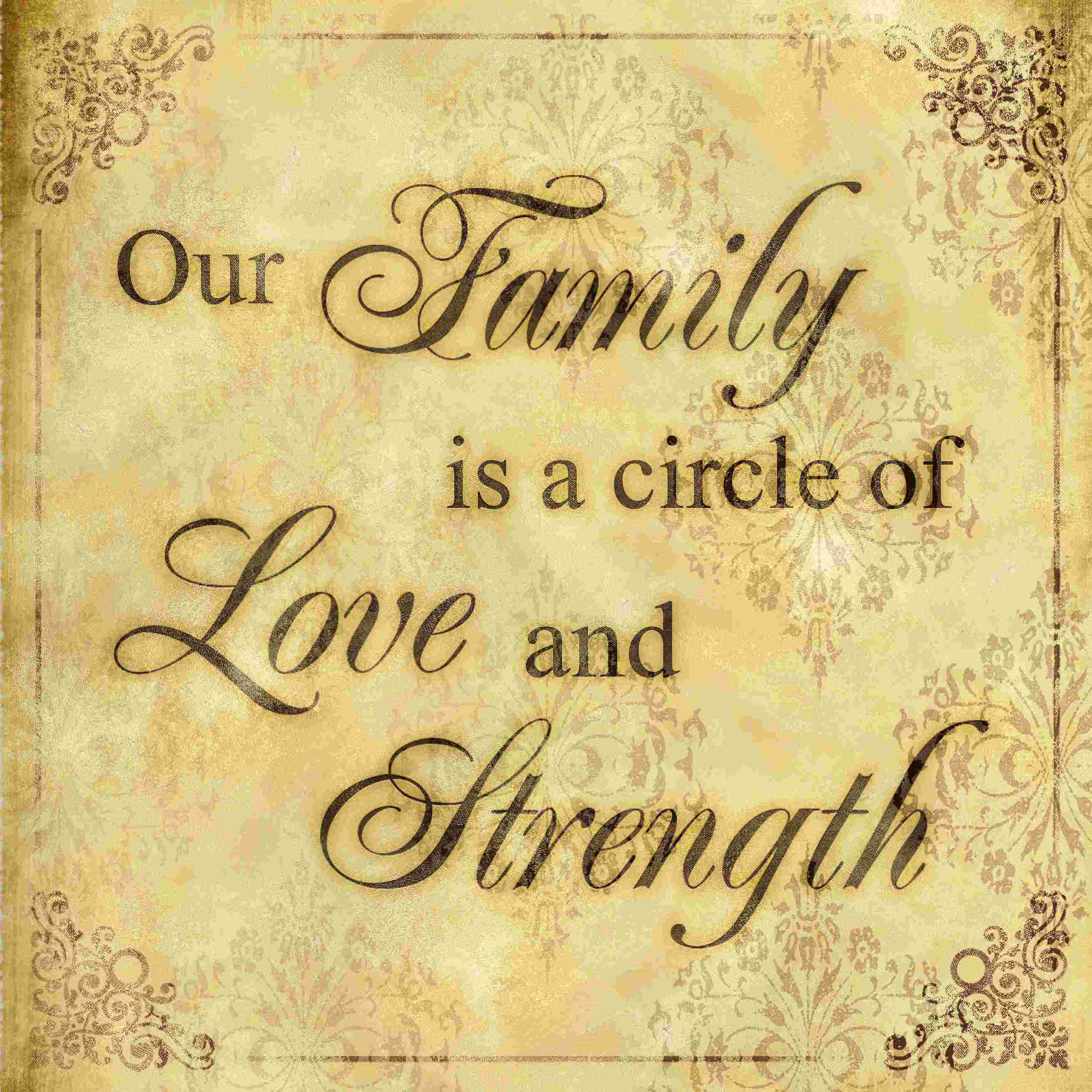 Trinx Family Circle 2 - Wrapped Canvas Textual Art | Wayfair