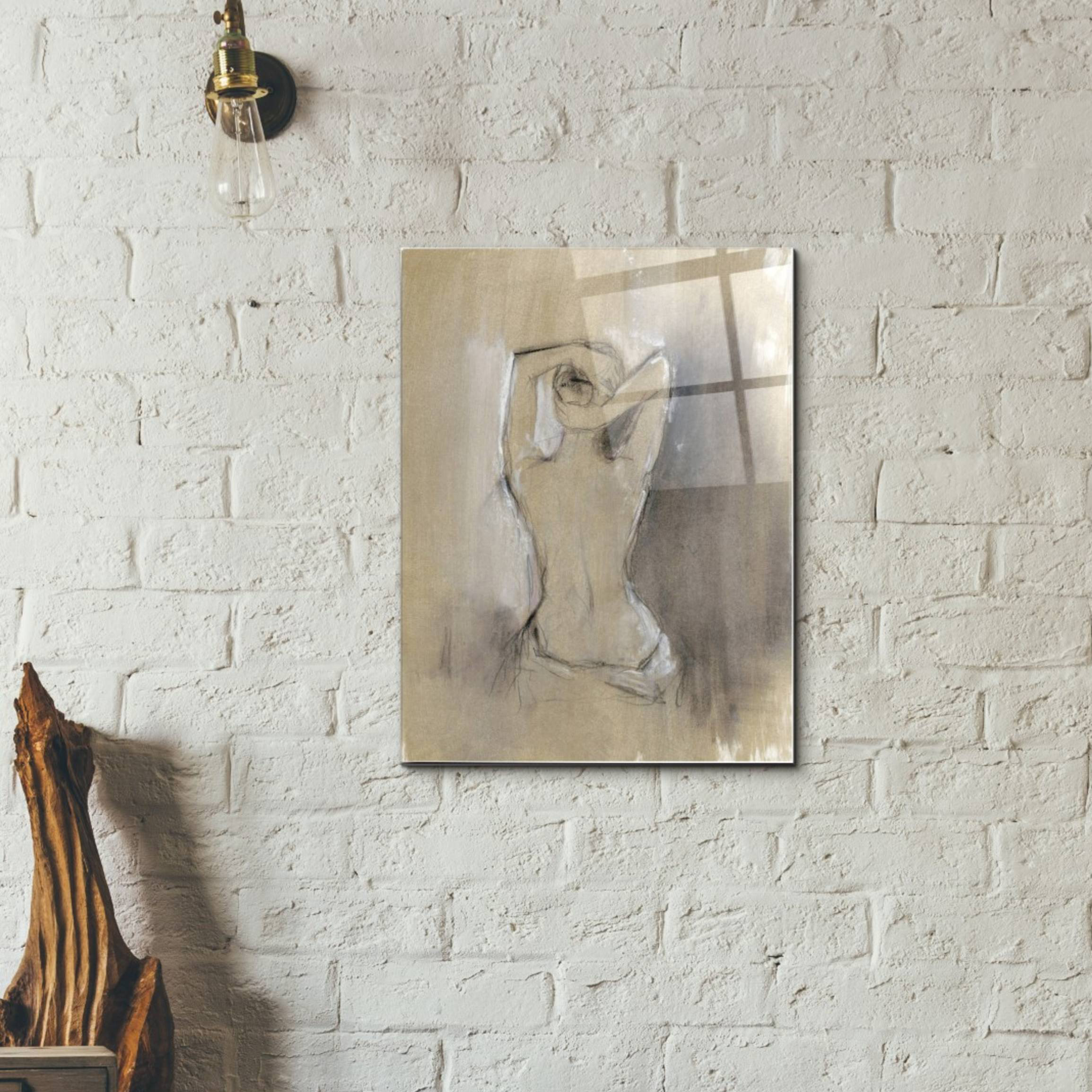 Trinx 'Contemporary Draped Figure I' By Ethan Harper Acrylic Glass Wall ...