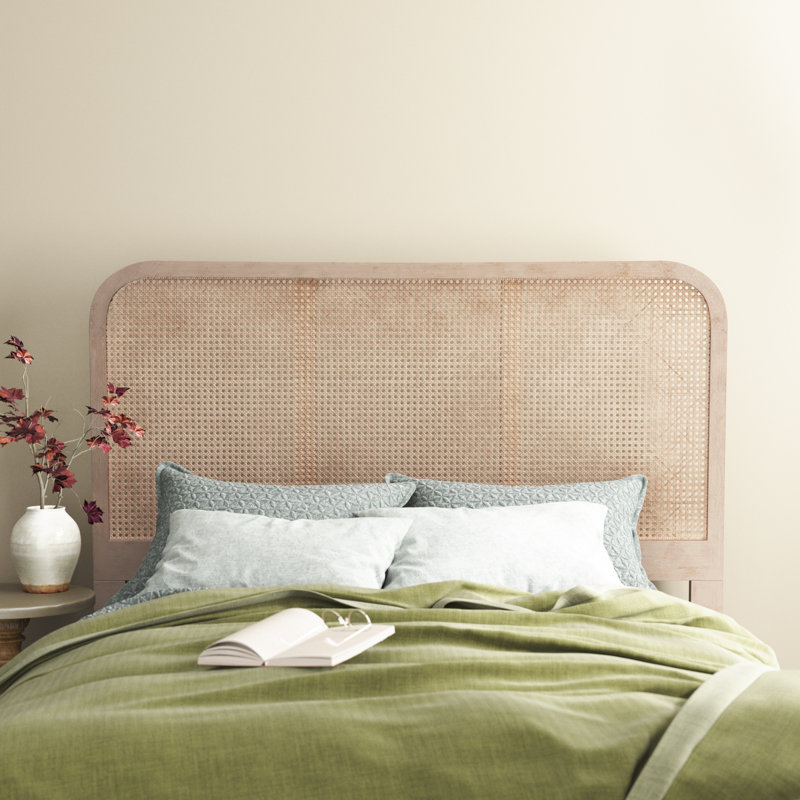 Birch Lane™ Boone Solid Wood and Cane Headboard & Reviews | Wayfair