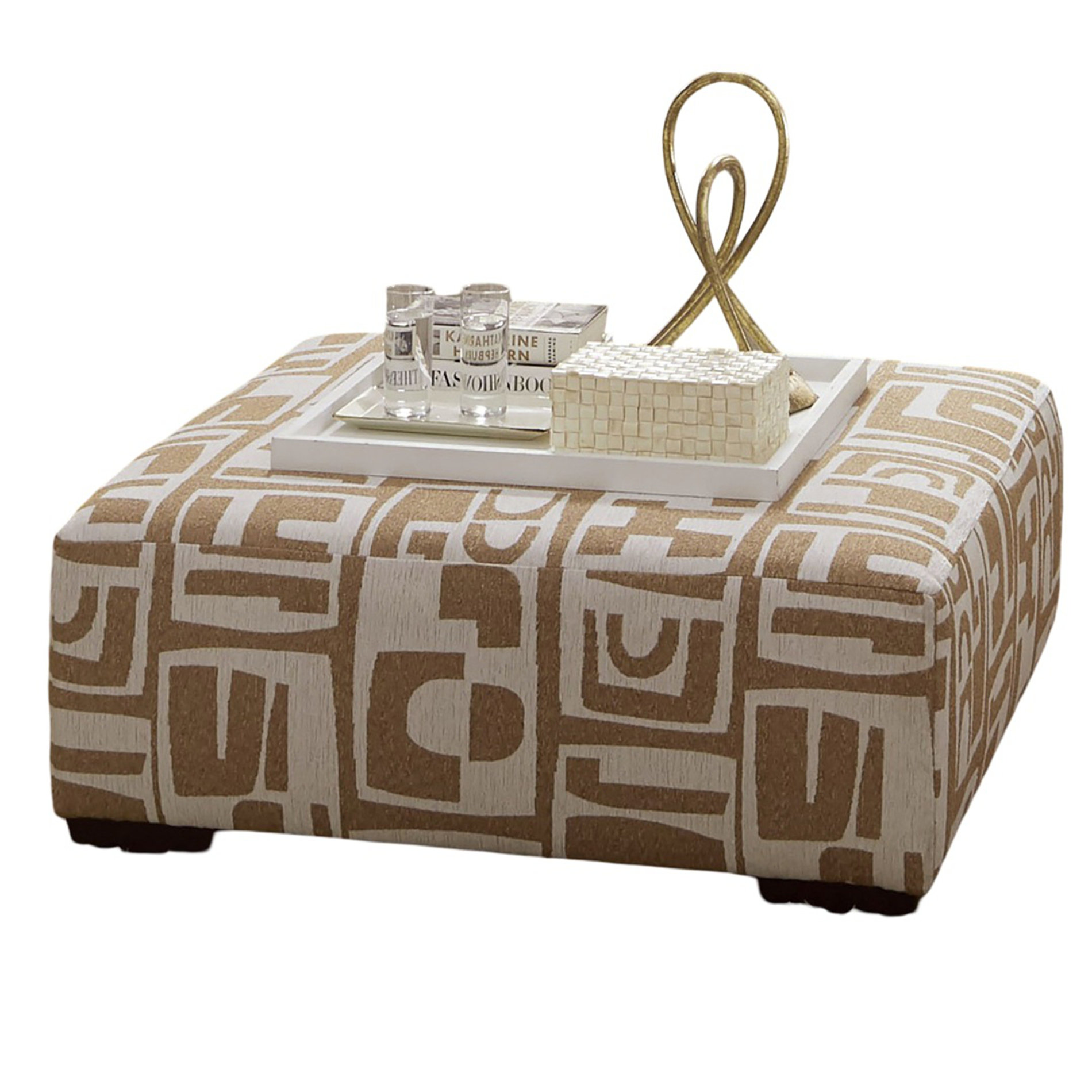 Hokku Designs Modern Transitional Style Square Ottoman | Wayfair
