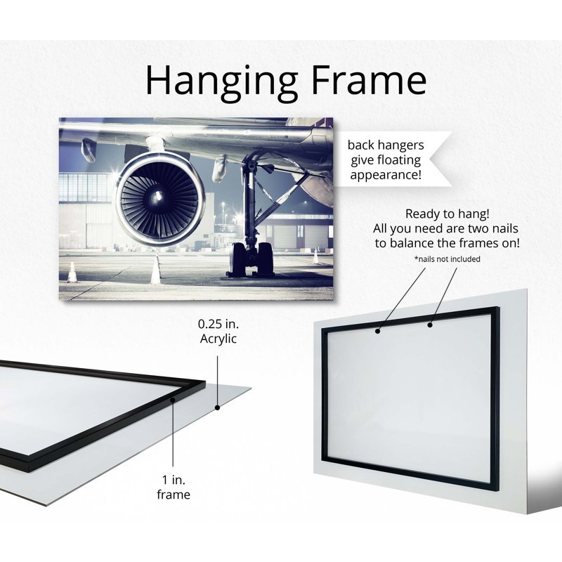 17 Stories Plane Turbine, Airplane Propeller Photography, Acrylic ...