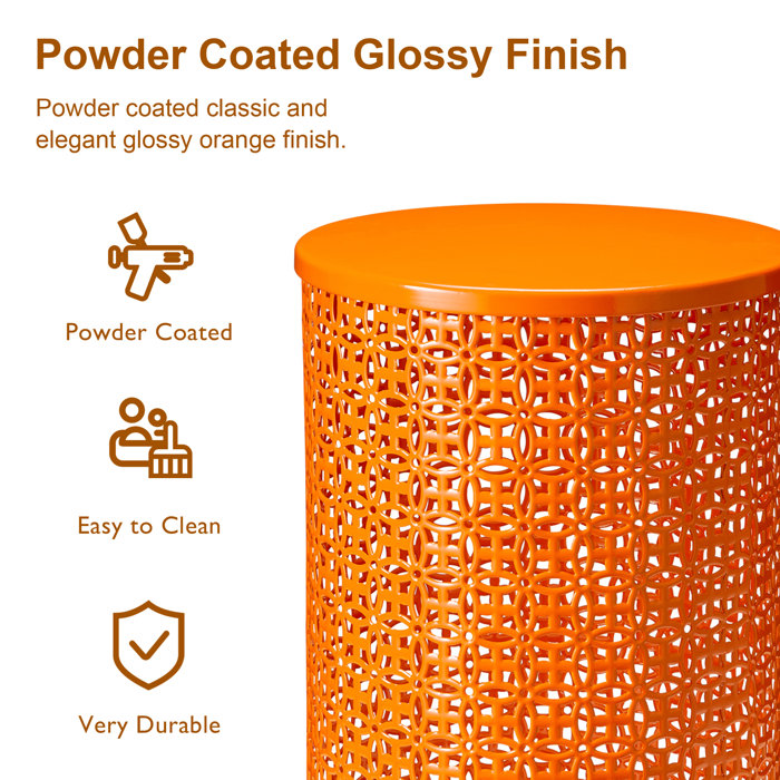 Dakota Fields Deasia Iron Accent Stool & Reviews | Wayfair