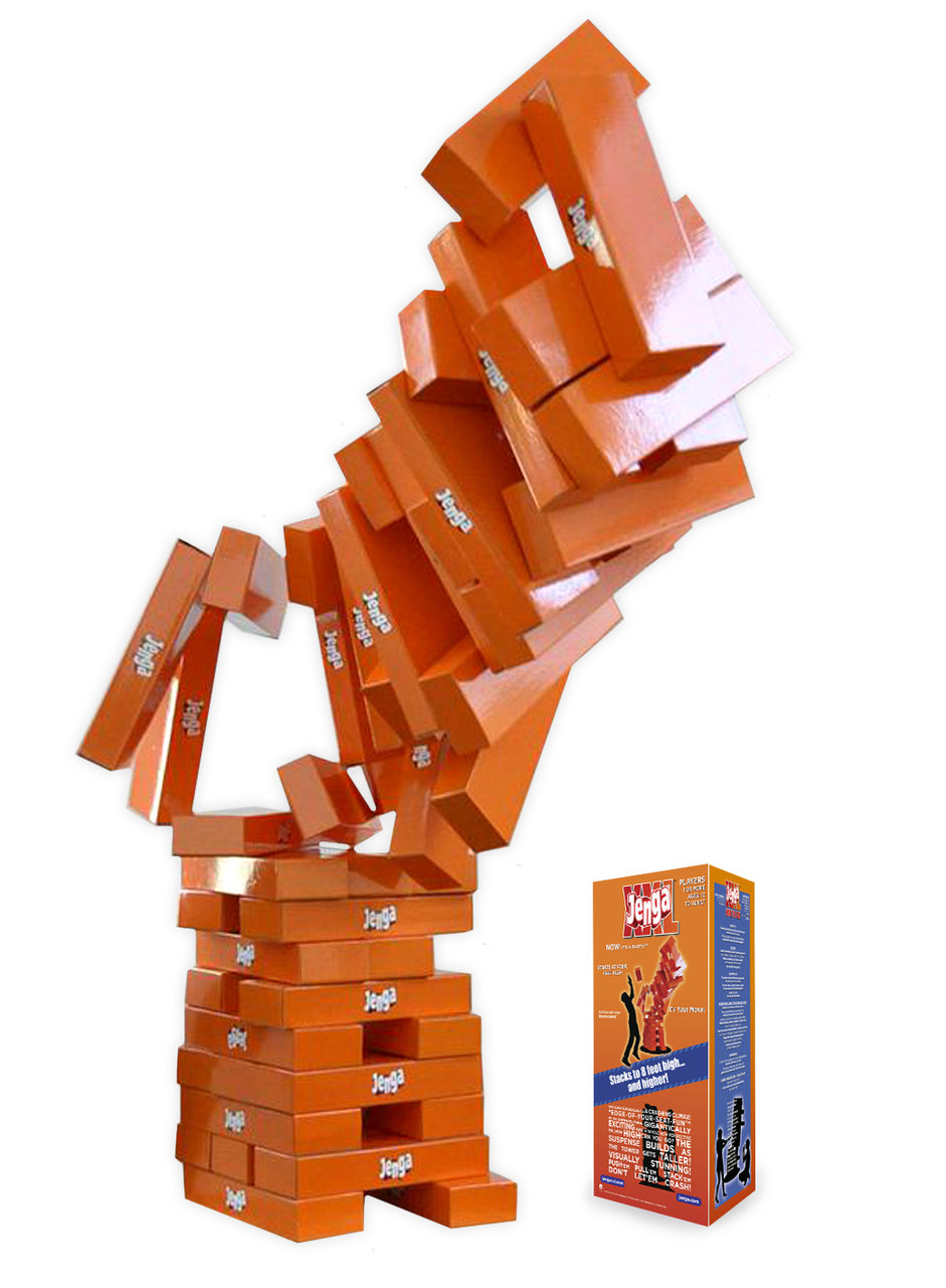 Jenga® XXL Gigantic Cardboard Edition Game (Wayfair Exclusive ...