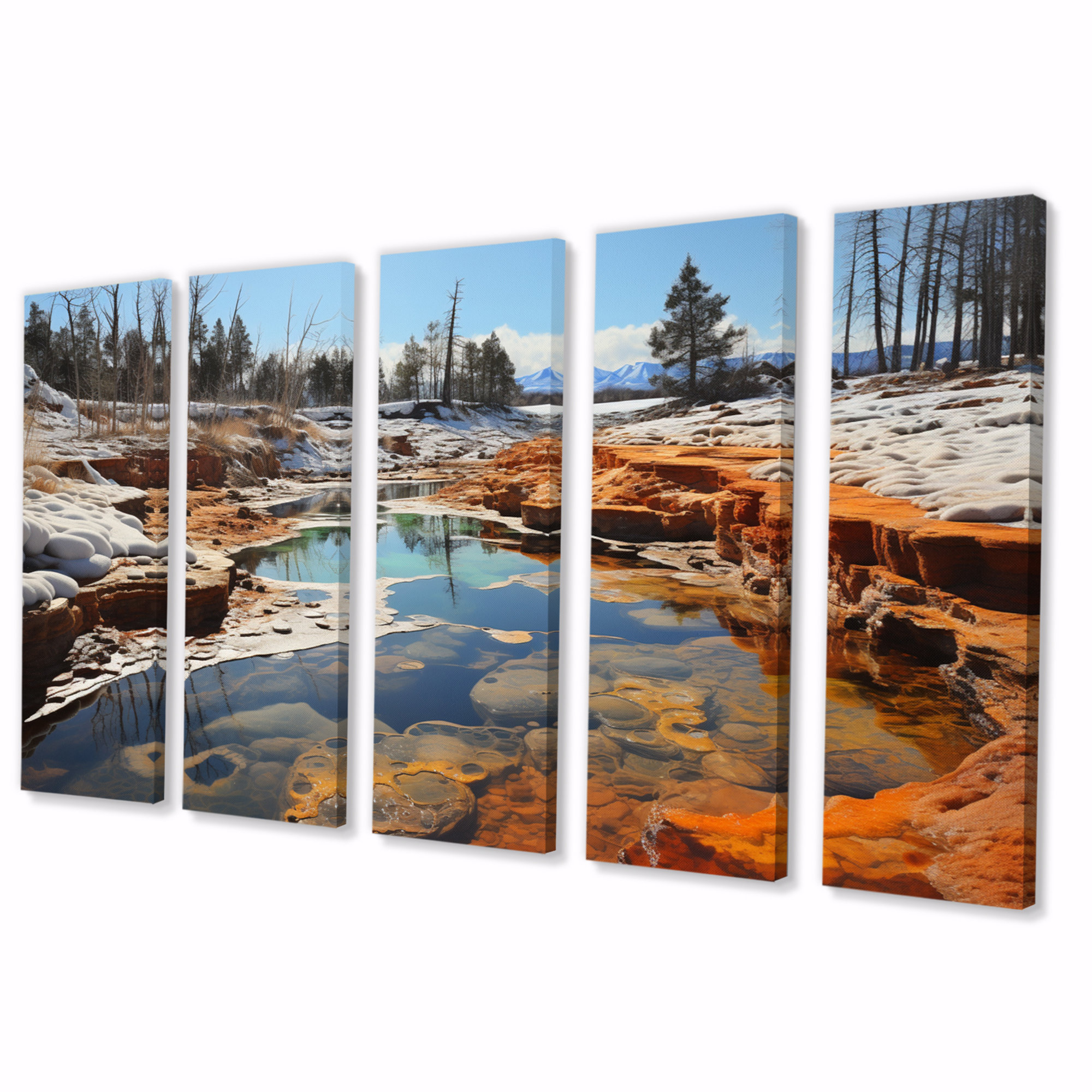 Design Art Geyser Geothermal Wonder Pastoral - Landscapes Wall Decor ...
