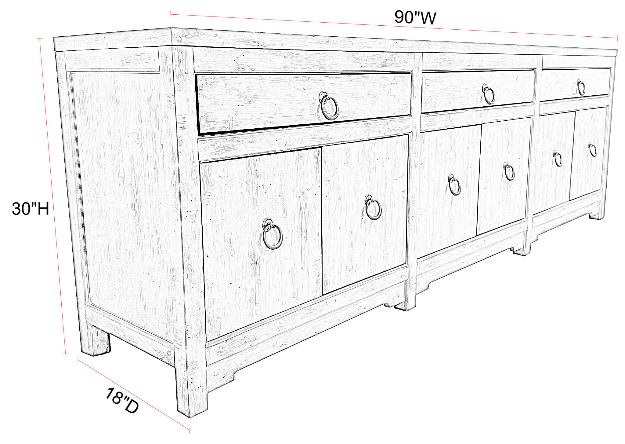 August Grove® 90" Console | Wayfair
