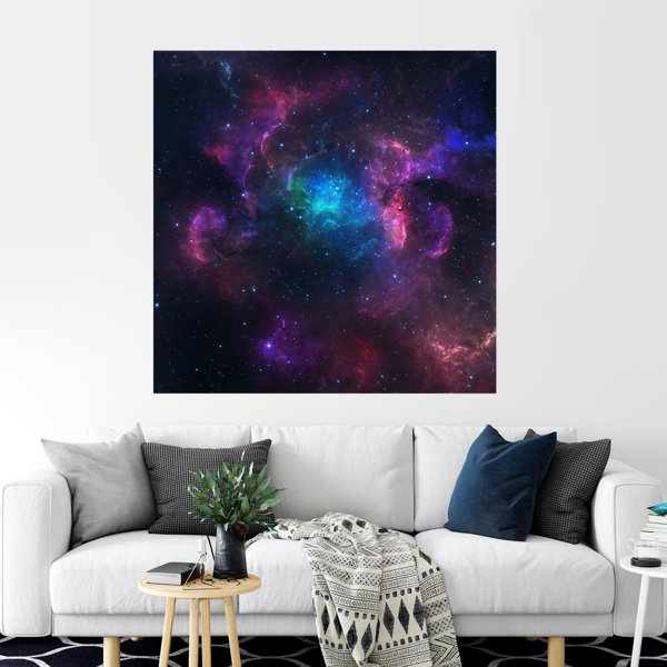 IDEA4WALL Purple Galaxy Removable Wallpaper for Bedroom Living Room M05 ...
