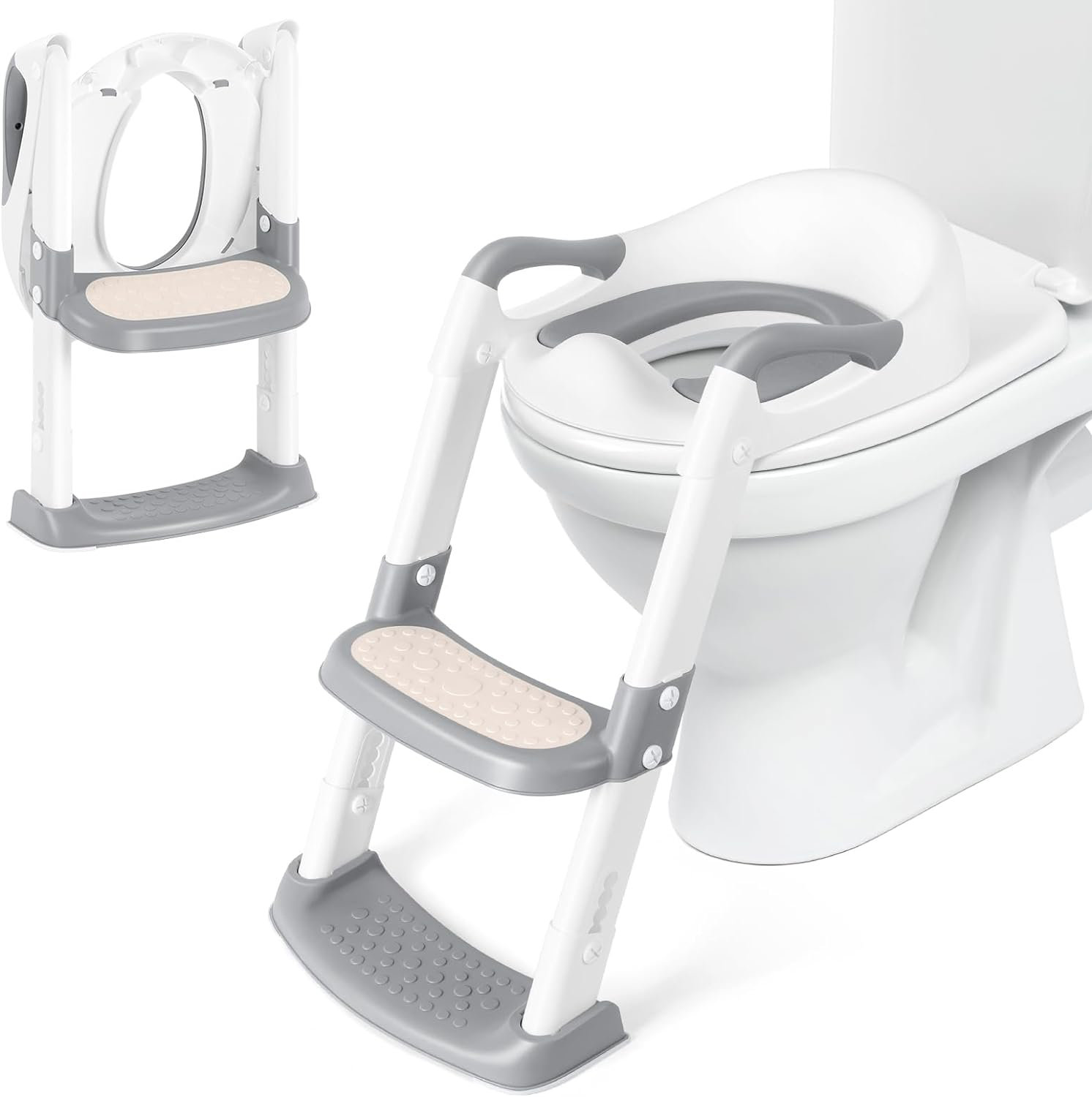 BTY Toddler Step Stool Foldable Training Round Toilet Seat & Reviews ...