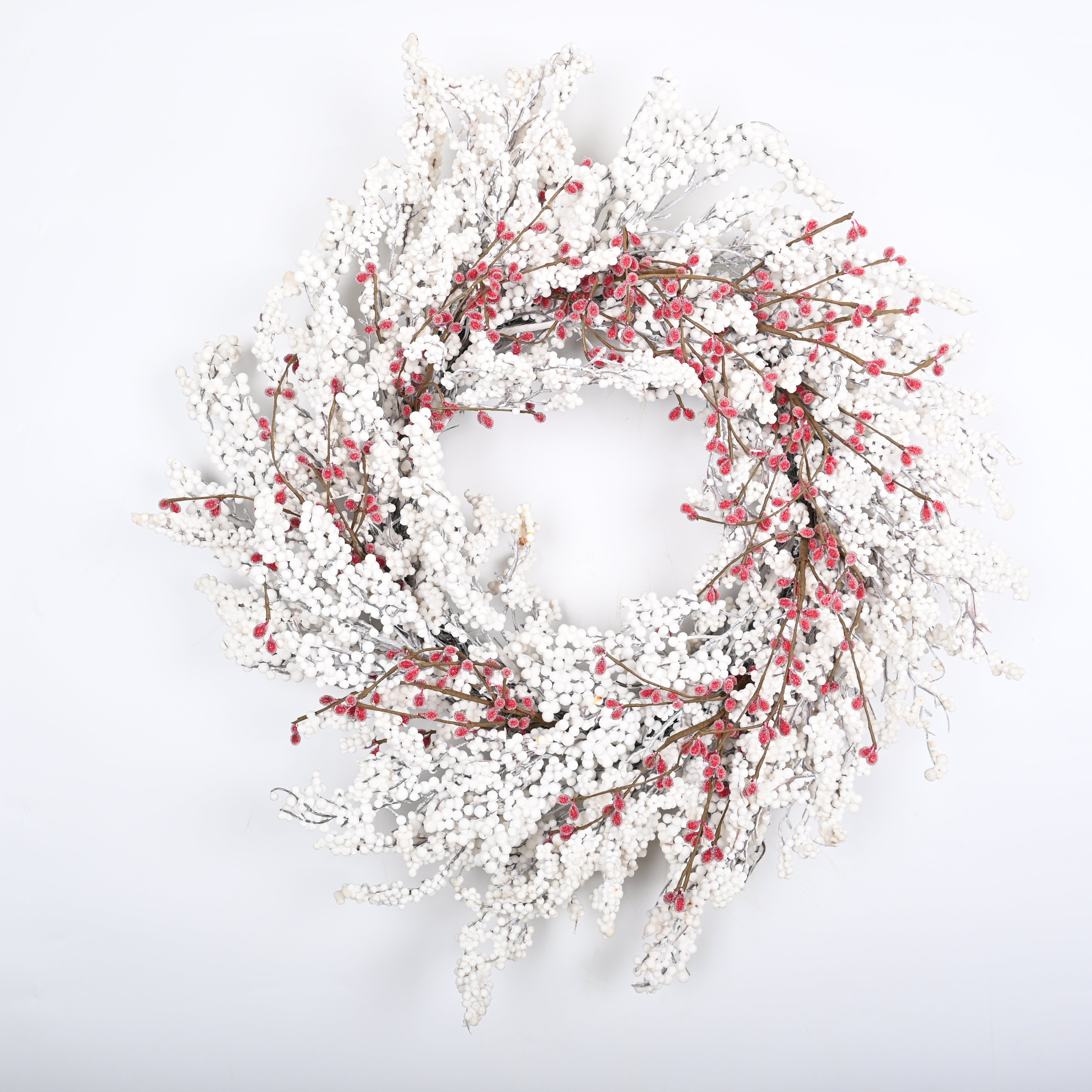 Ophelia & Co. 24" Artificial Farmhouse Berry Blossoms Cluster Christmas ...