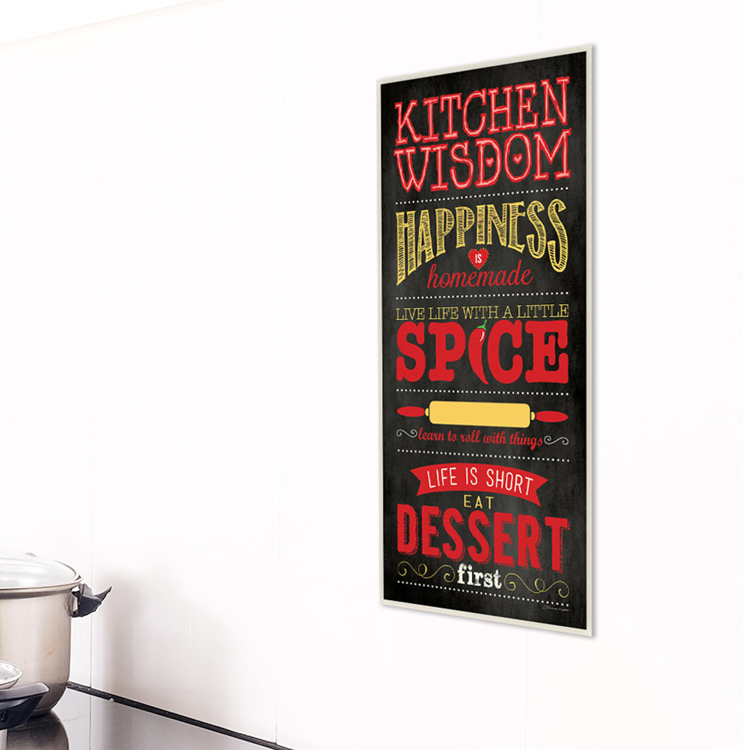 Winston Porter 'Kitchen Wisdom Happiness is Homemade' - Typography Wall ...
