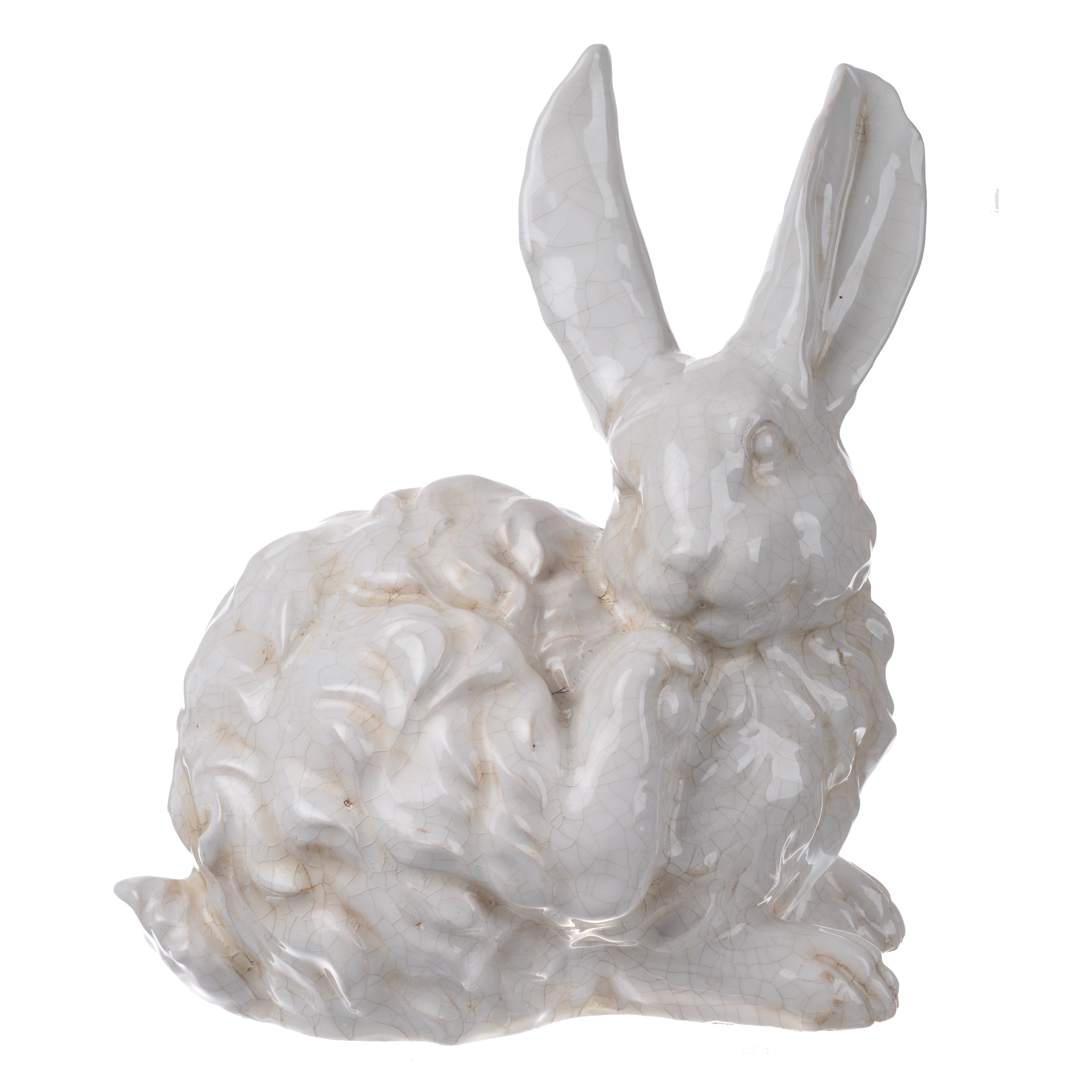Alcott Hill® White Ceramic Rabbit Figurine & Reviews | Wayfair