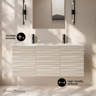 Ebern Designs Arinze 48" Wall-Mounted Bathroom Vanity In With 3-Hole ...