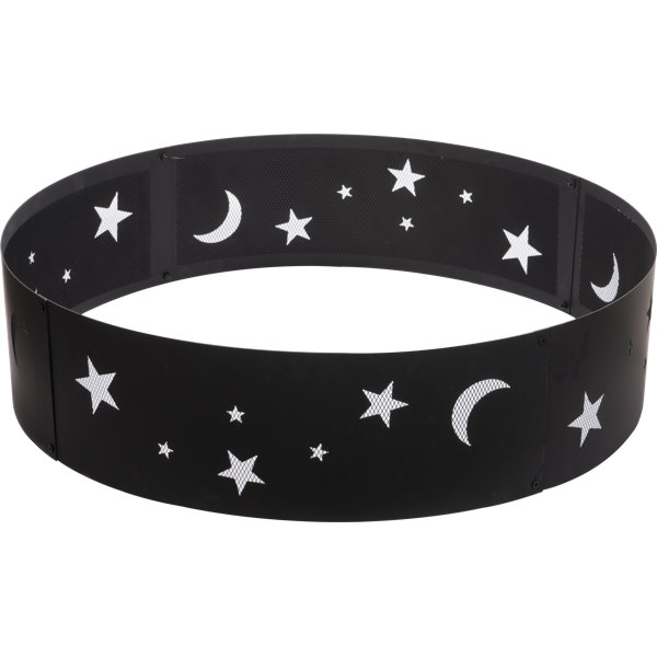 Ebern Designs Marshal 12'' H x 36'' W Steel Wood Burning Outdoor Fire ...