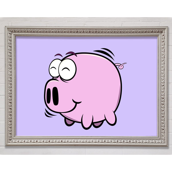 August Grove Happy Pig - Picture Frame Art Prints | Wayfair.co.uk