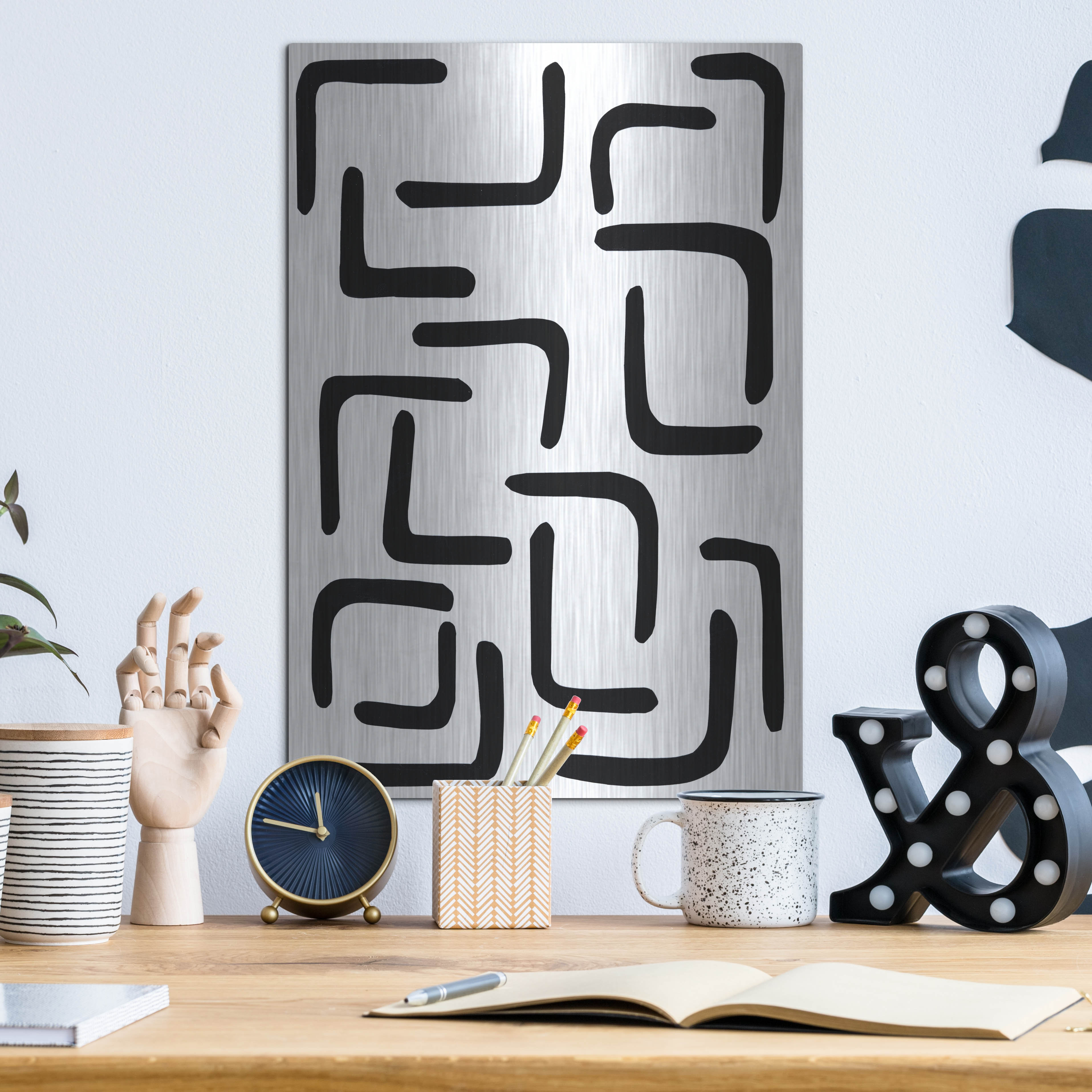 Wrought Studio™ Shuffle III' by Regina Moore, Metal Wall Art | Wayfair
