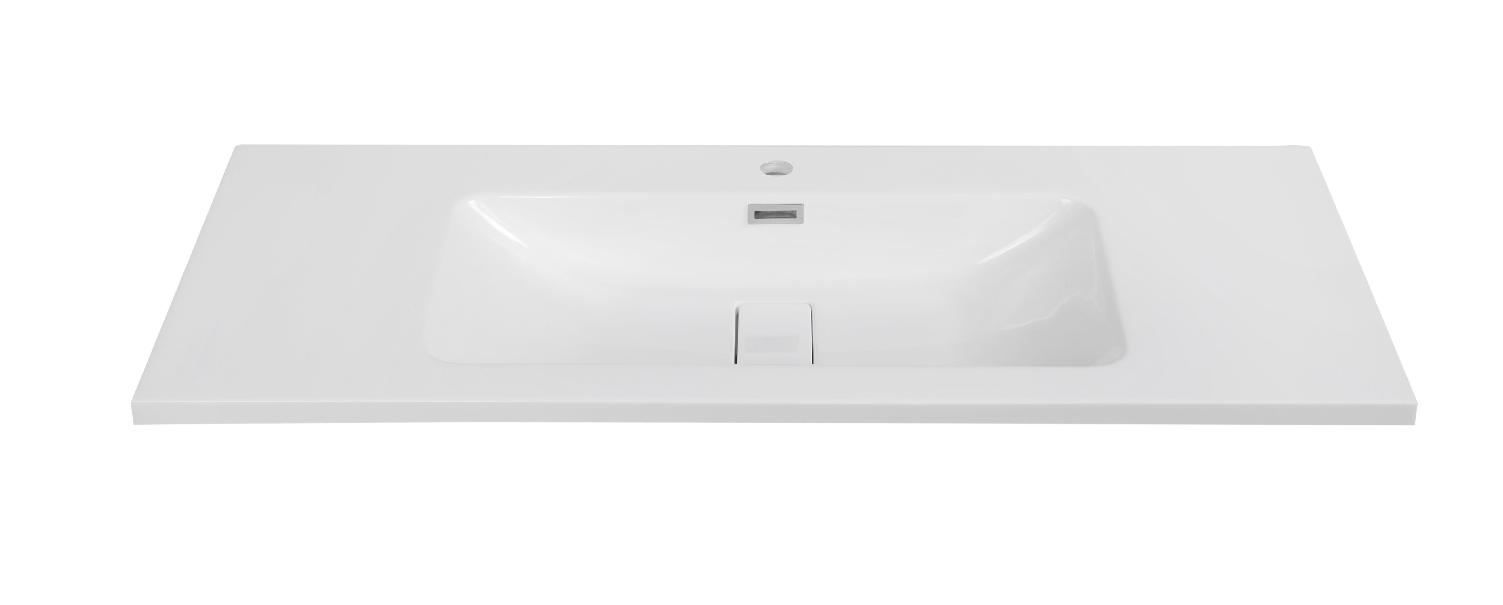 Streamline Bath 47.2" Solid Surface Resin Streamline Vanity Top ...