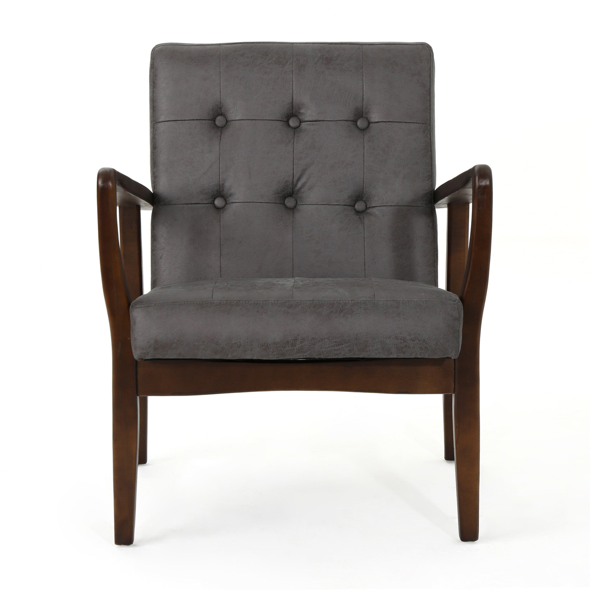 Winston Porter CLUB CHAIR, Mid Century Modern Microfiber Club Chair ...