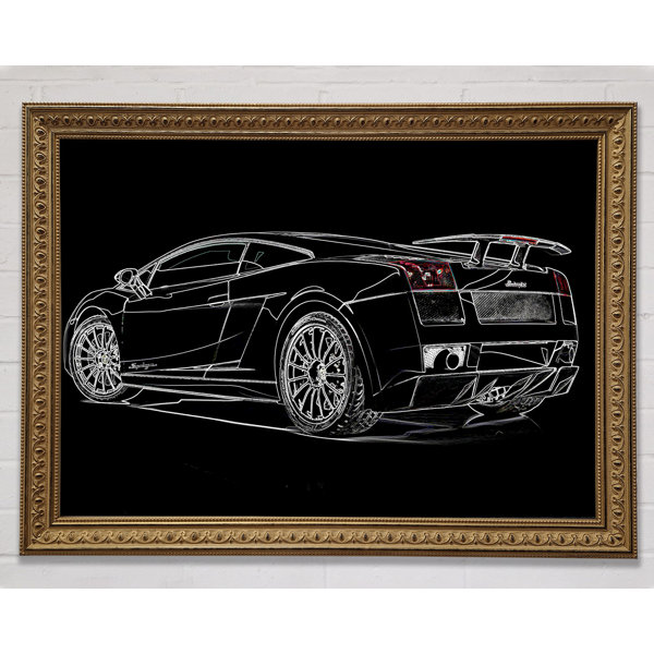 Williston Forge Lamborghini Rear - Single Picture Frame Art Prints ...