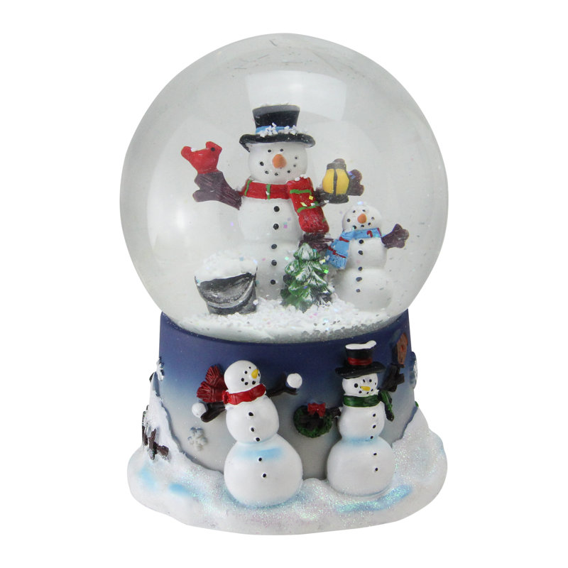 Northlight Seasonal 7" Snow Family Musical Christmas Snow Globe ...