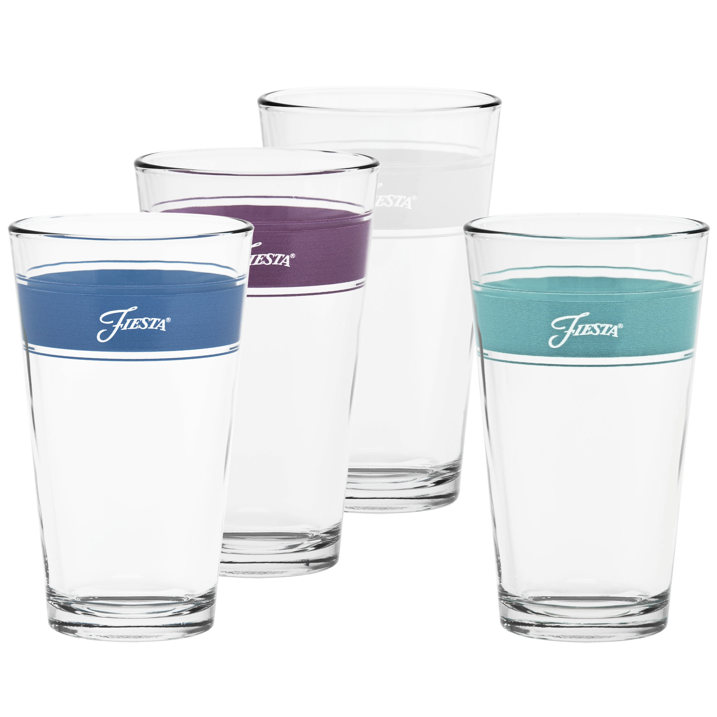 Fiesta® Frame 4pc Cooler Glass Set, 16 oz. - Wayfair Canada