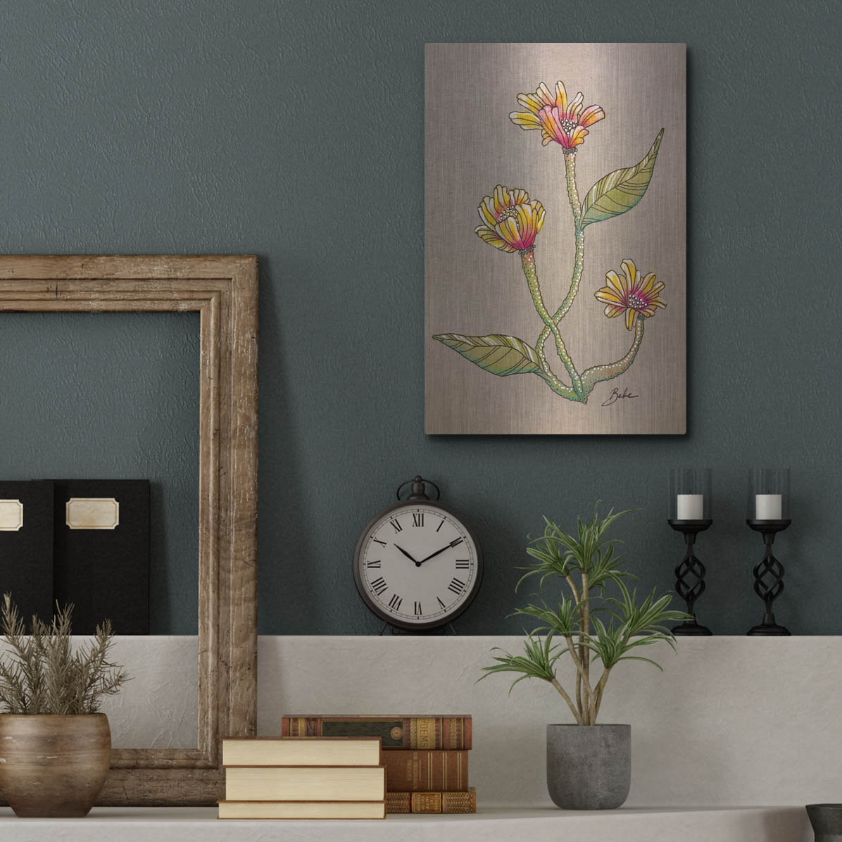Winston Porter 'Sand Flower' by Bebe Keith Metal Wall Art | Wayfair
