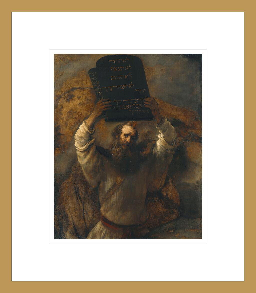 1000Museums Moses with the Ten Commandments by Rembrandt van Rijn ...