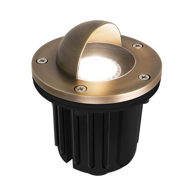 GKOplus Outdoor LED Brass Well Lights, 12V In Ground Light, with MR16 ...