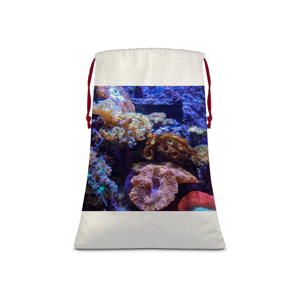 East Urban Home Aquarium Fish Tank 2 Sublimation Linen Drawstring Sack ...