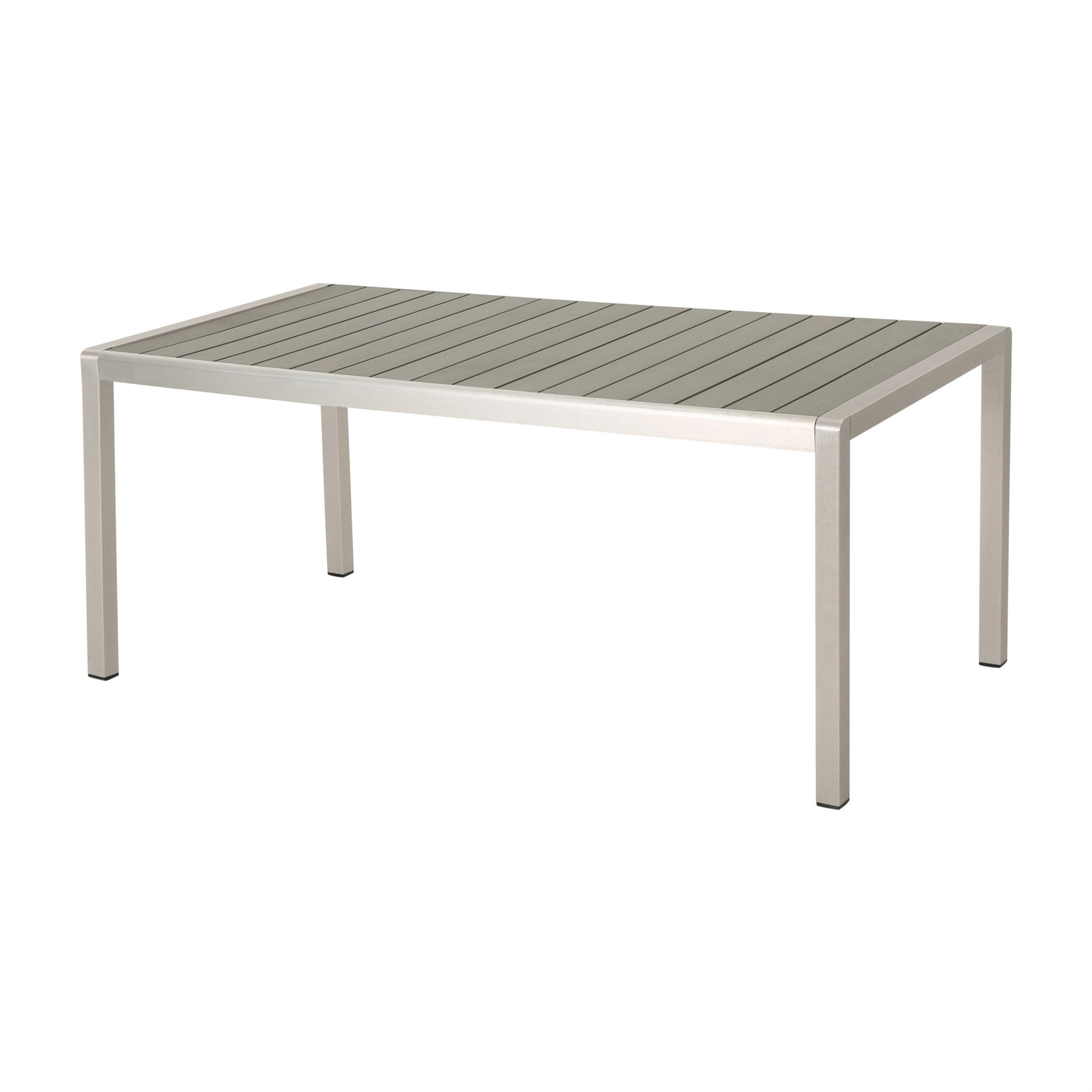 Latitude Run® Coral Outdoor Dining Table With Faux Wood Top (Only ...
