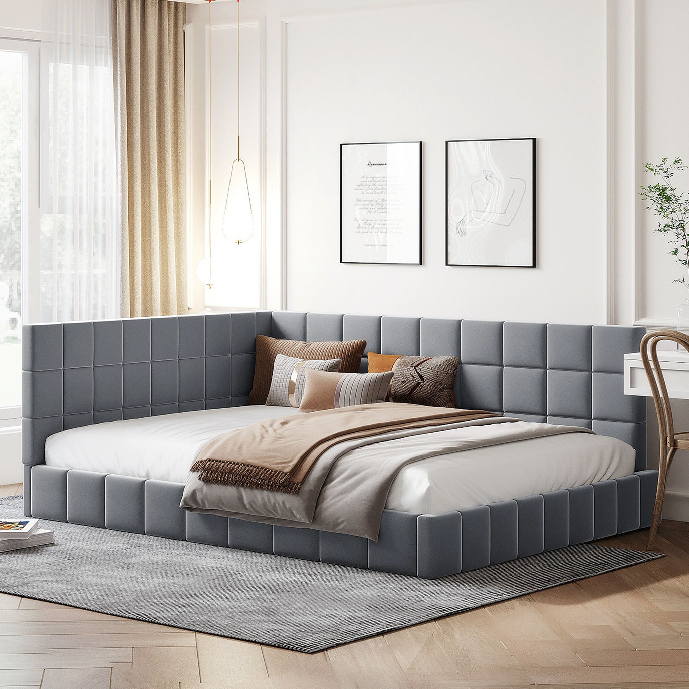 Latitude Run® Full Floor Bed, Sofa Bed, Full Daybed, Design Daybed ...