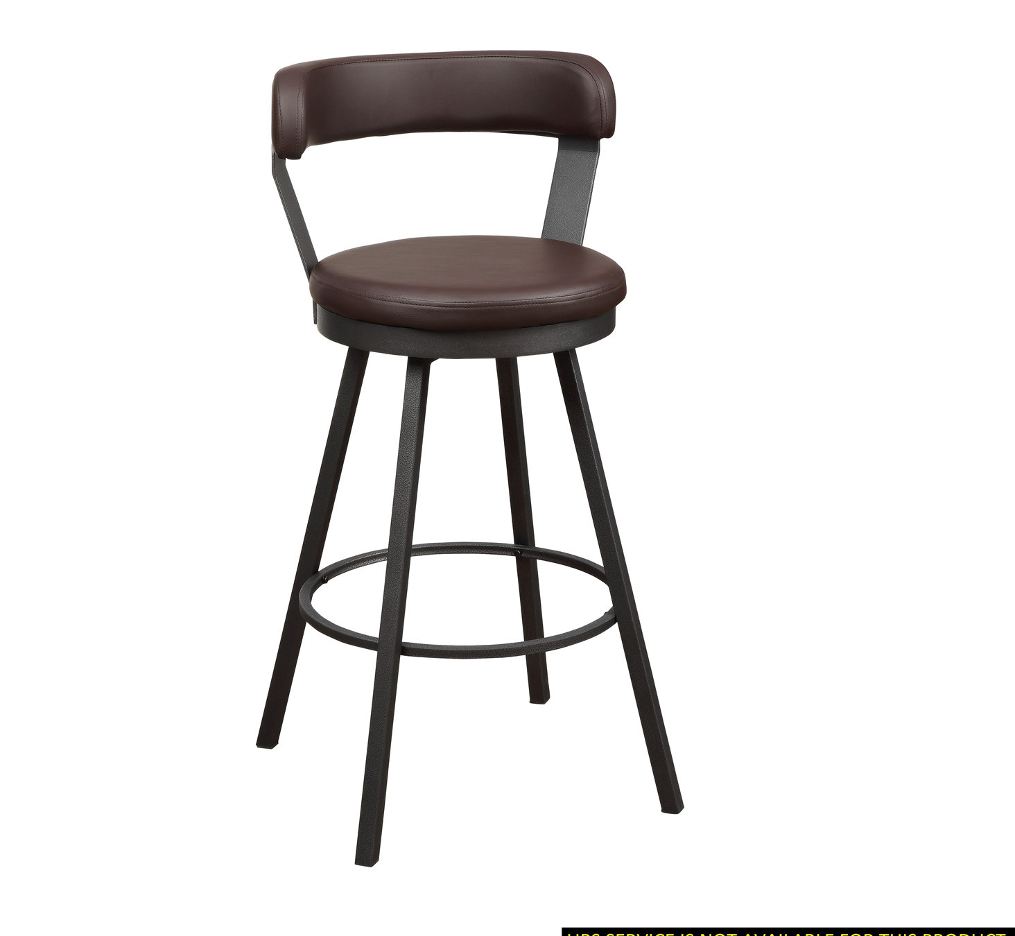 Corrigan Studio® Luht Pub Chairs 2Pc Set Pu Upholsted Metal Base ...