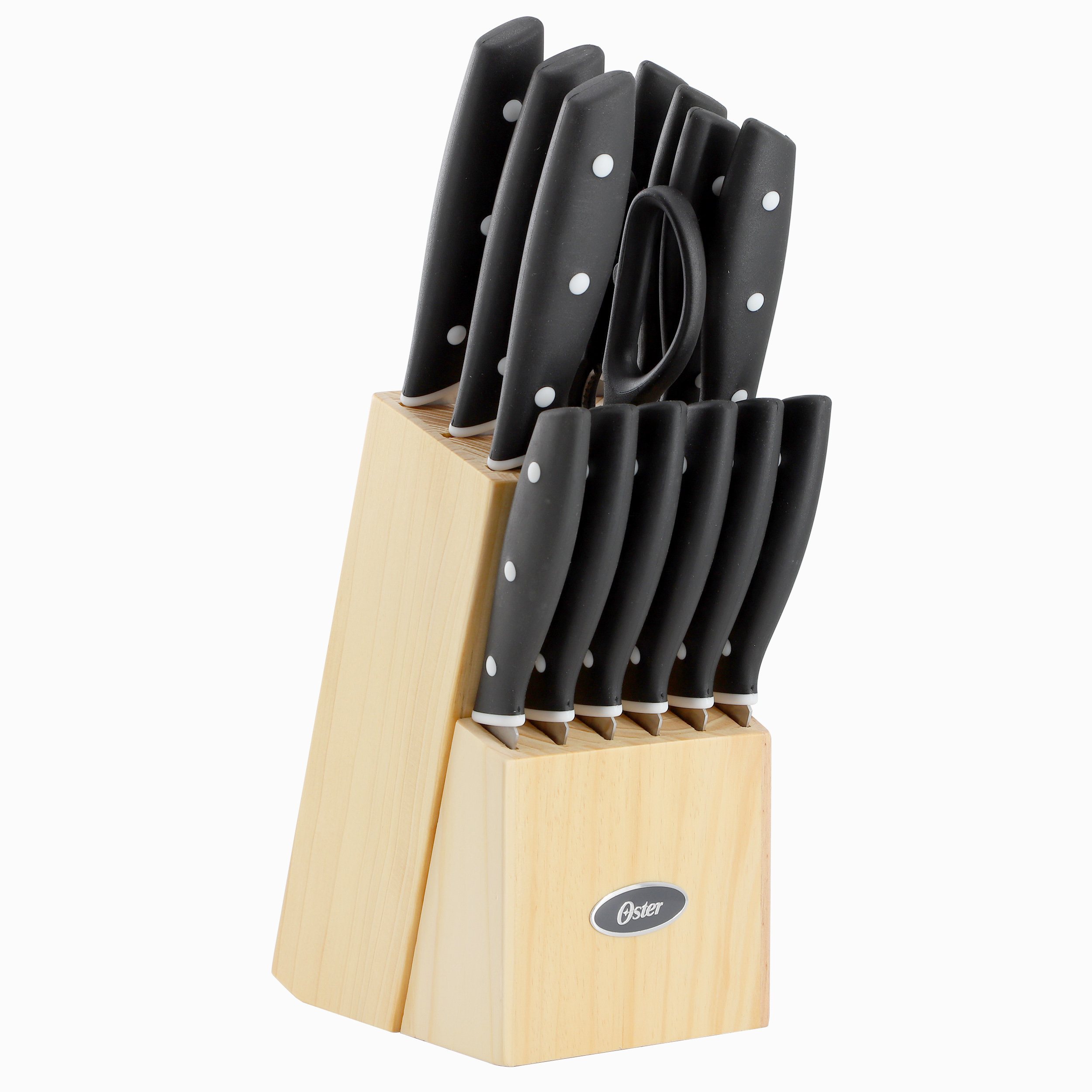 Oster Collister 15 Piece Stainless Steel Cutlery Set in Black | Wayfair