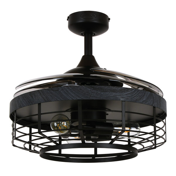 Williston Forge Hildburg 48" 4 - Blade Retractable Blades Ceiling Fan ...